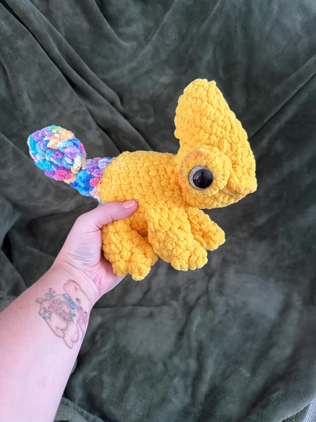 Handmade Crocheted Chameleon Plush - Etsy