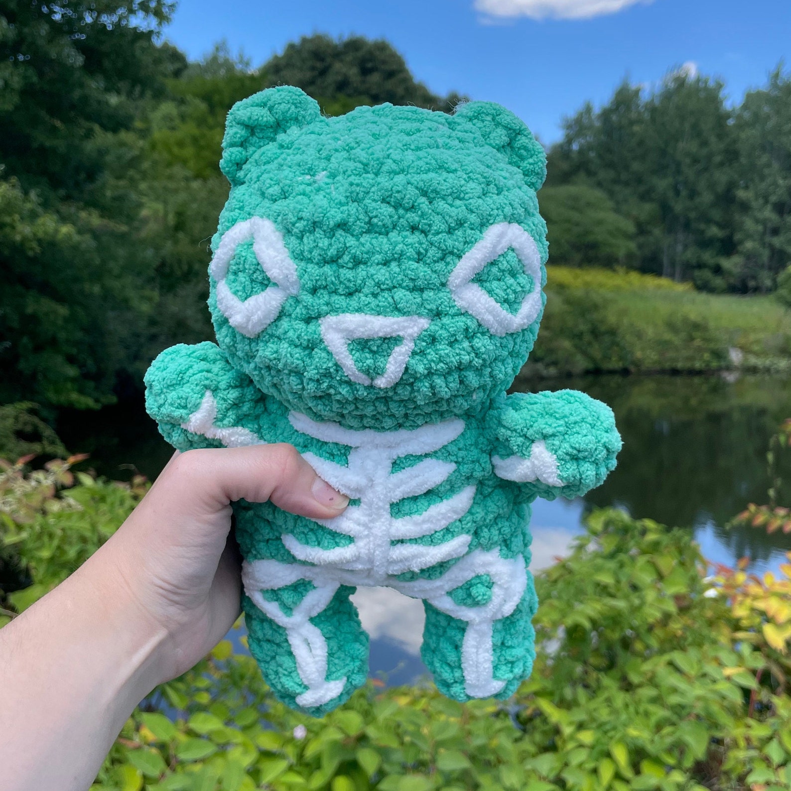 Handmade Crochet Skeleton Teddy Bear - Etsy