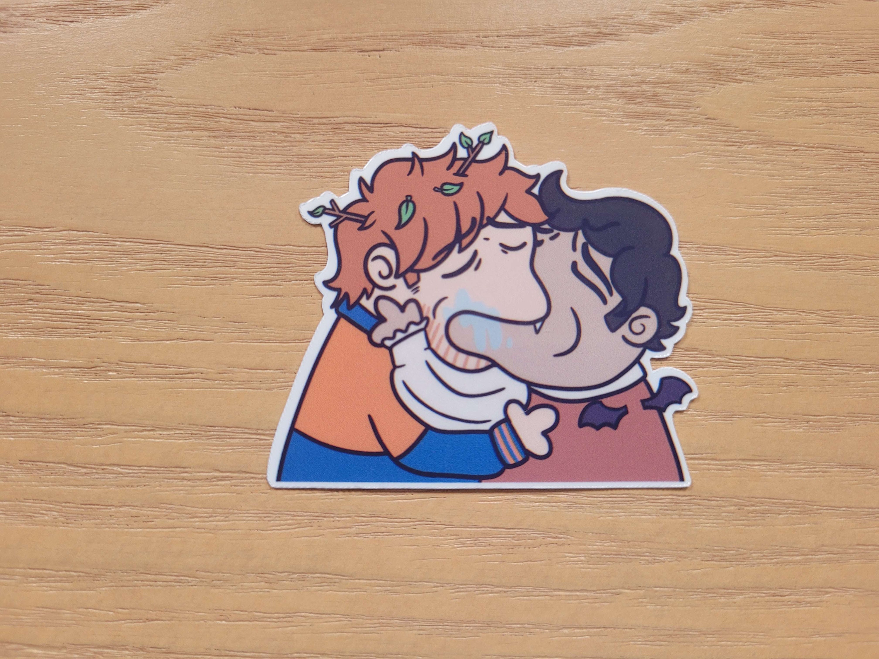 Rhyikaverse Characters Kissing Sloppy Stickers Pirates, Vianton ...