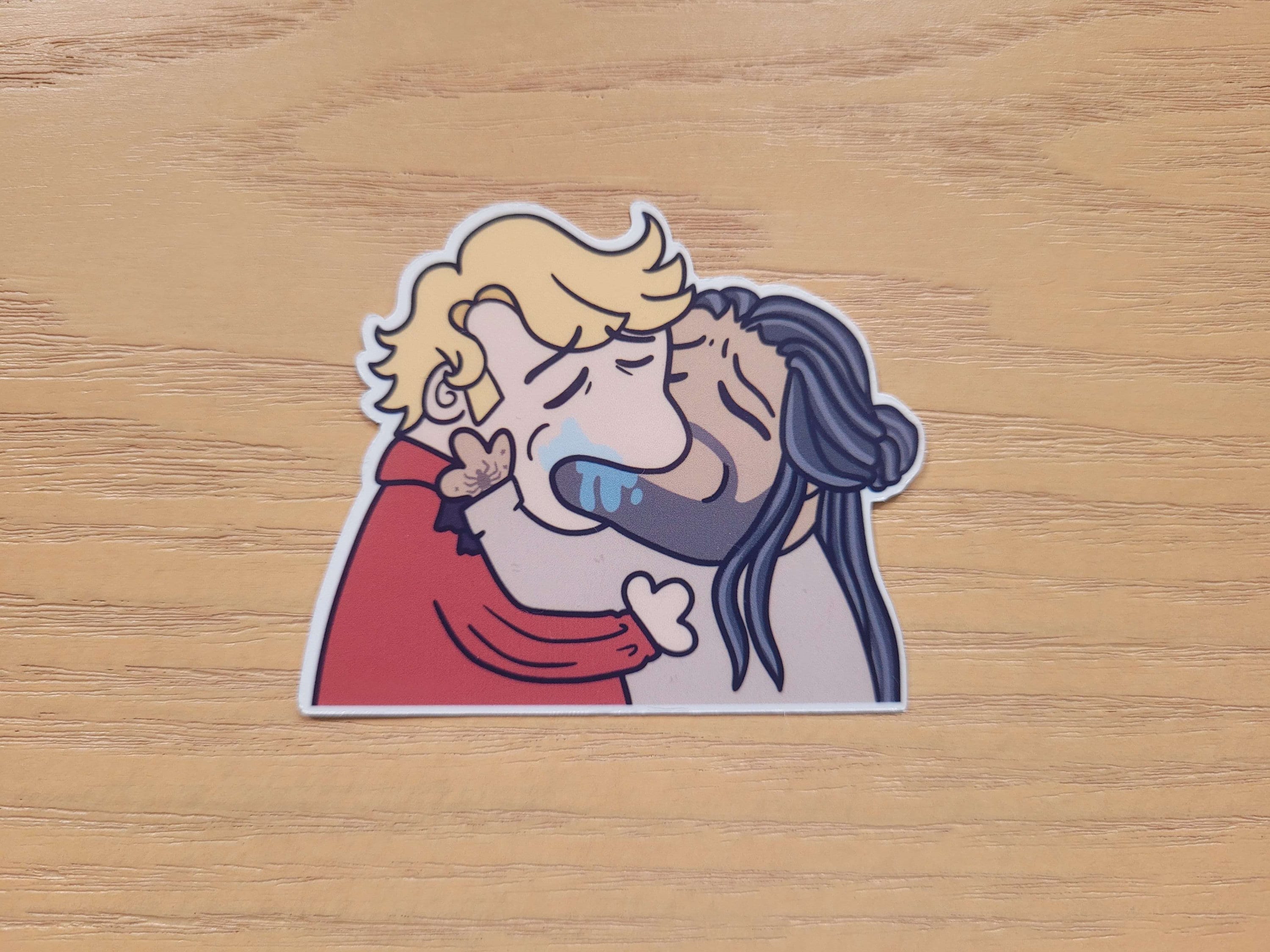 Rhyikaverse Characters Kissing Sloppy Stickers Pirates, Vianton ...