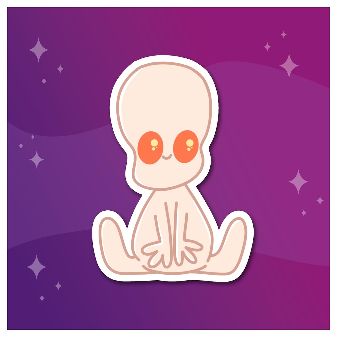 Cute Dover Demon Cryptid Sticker - Etsy