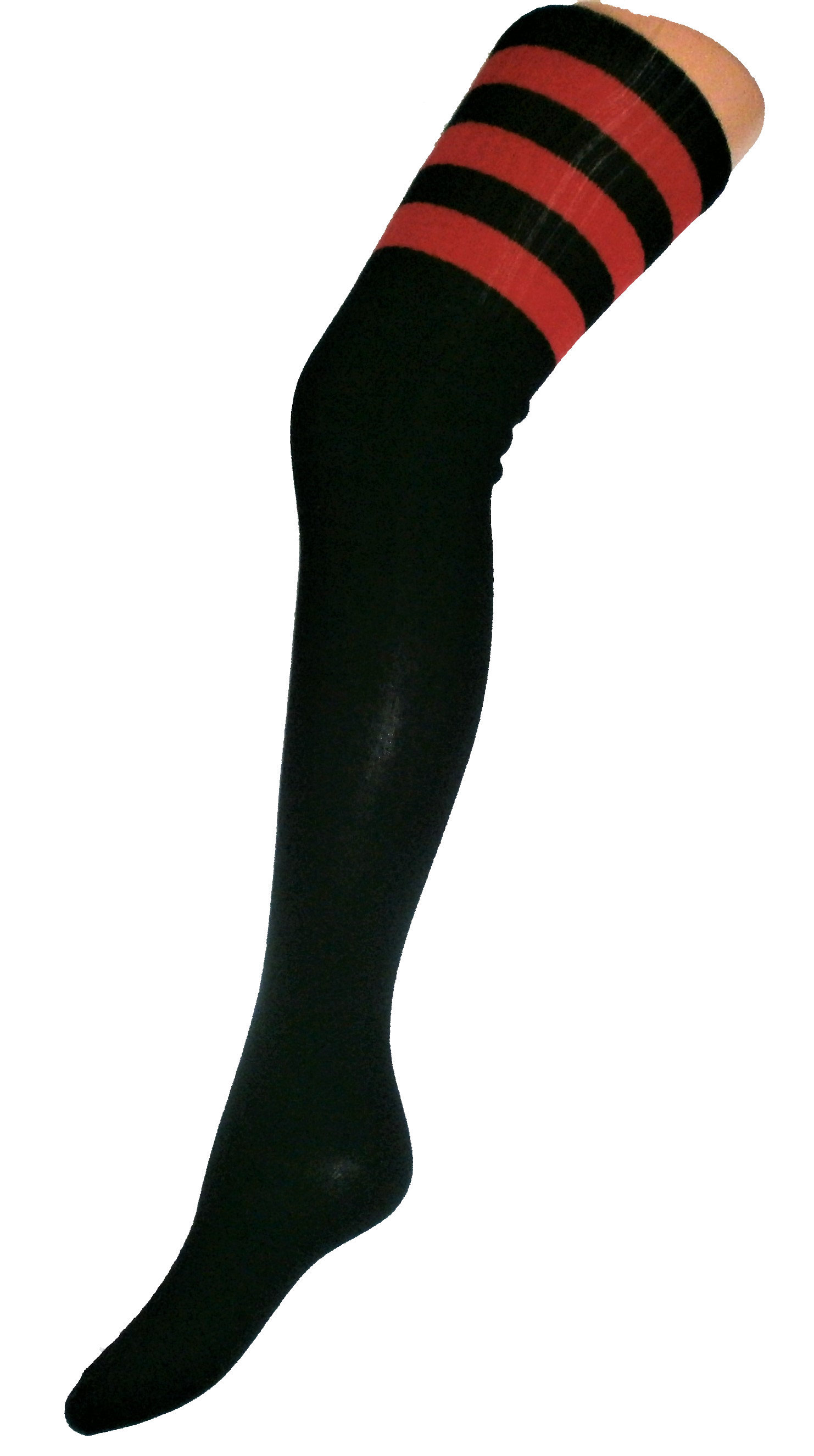 SPORTS ATHLETIC Cheerleader Thigh High Sock Cotton Tube Over Knee 3 ...