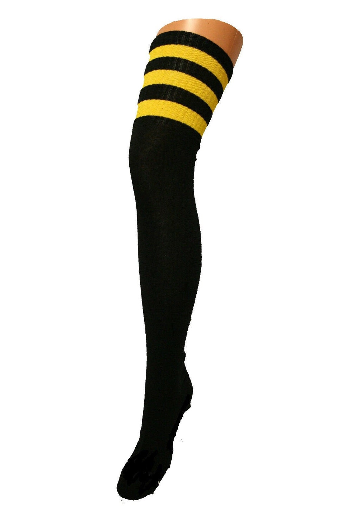 SPORTS ATHLETIC Cheerleader Thigh High Sock Tube Cotton Over Knee Long ...