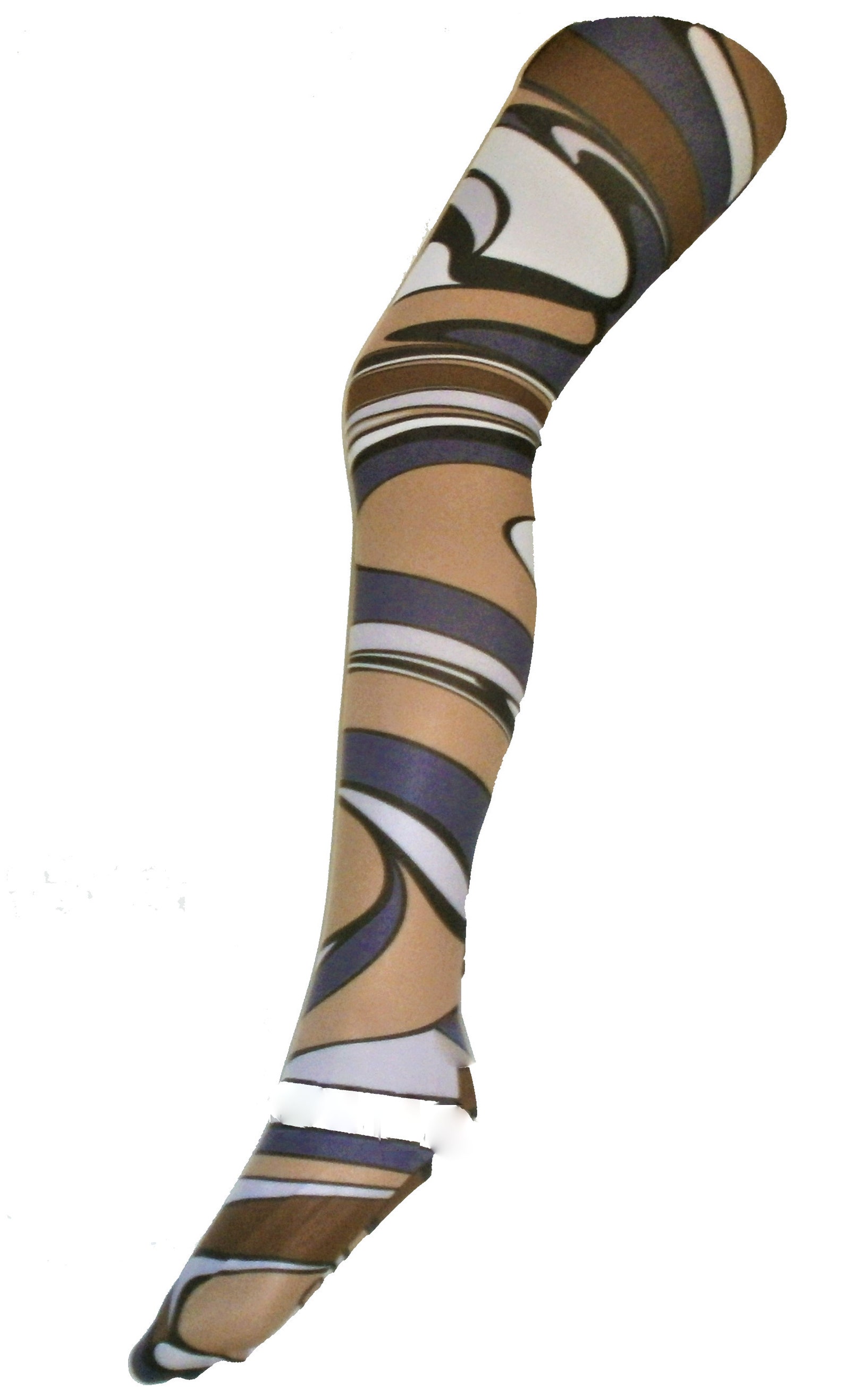 Vintage Pop Art Alternative Patterned Printed Tights Festival Funky ...