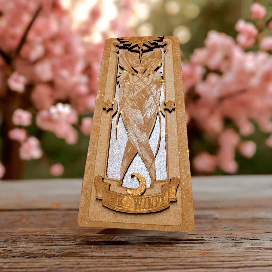 Carte de Clow en bois WINDY Sakura Card Captor fait main - Etsy France