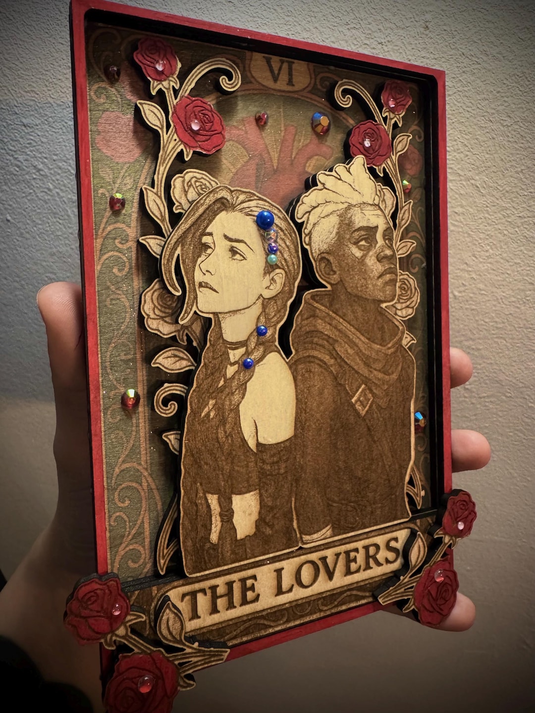 Wooden Tarot Card League of Legends Arcane Jinx Ekko (the Lovers) - Etsy