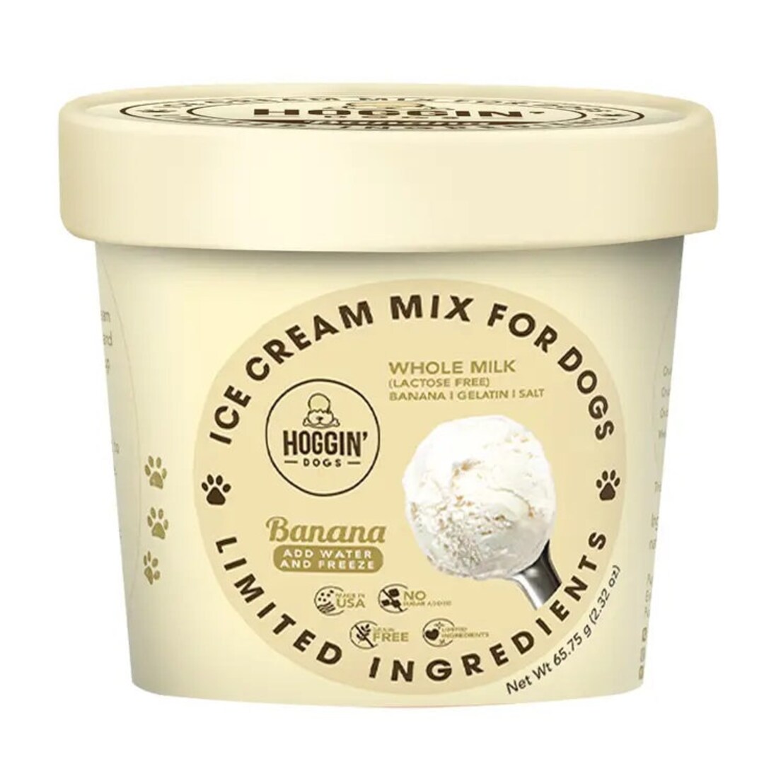 Hoggin' Dogs Ice Cream Mix Banana 9 4.65oz Containers - Etsy