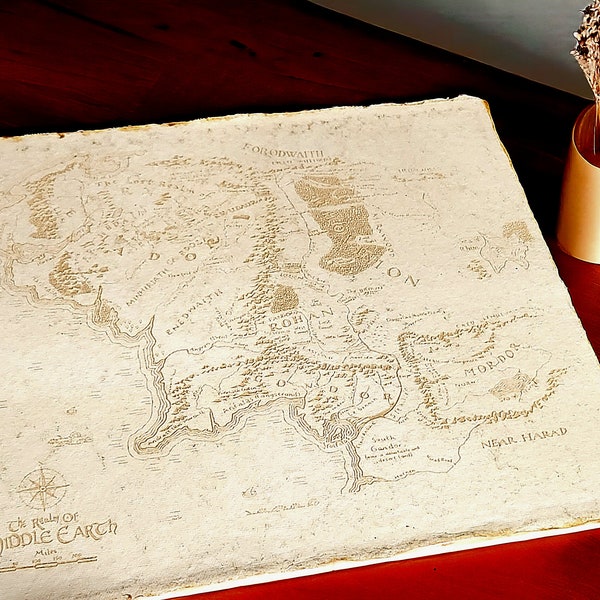 Middle Earth Map - Etsy