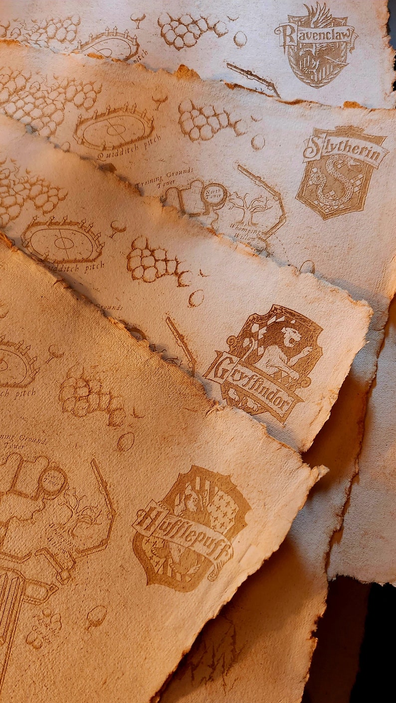 Harry Potter Map of Hogwarts Wax Sealed - Etsy