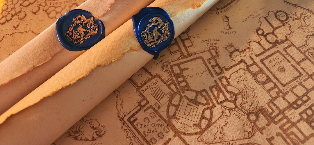 Harry Potter Map of Hogwarts- Wax Sealed - Etsy