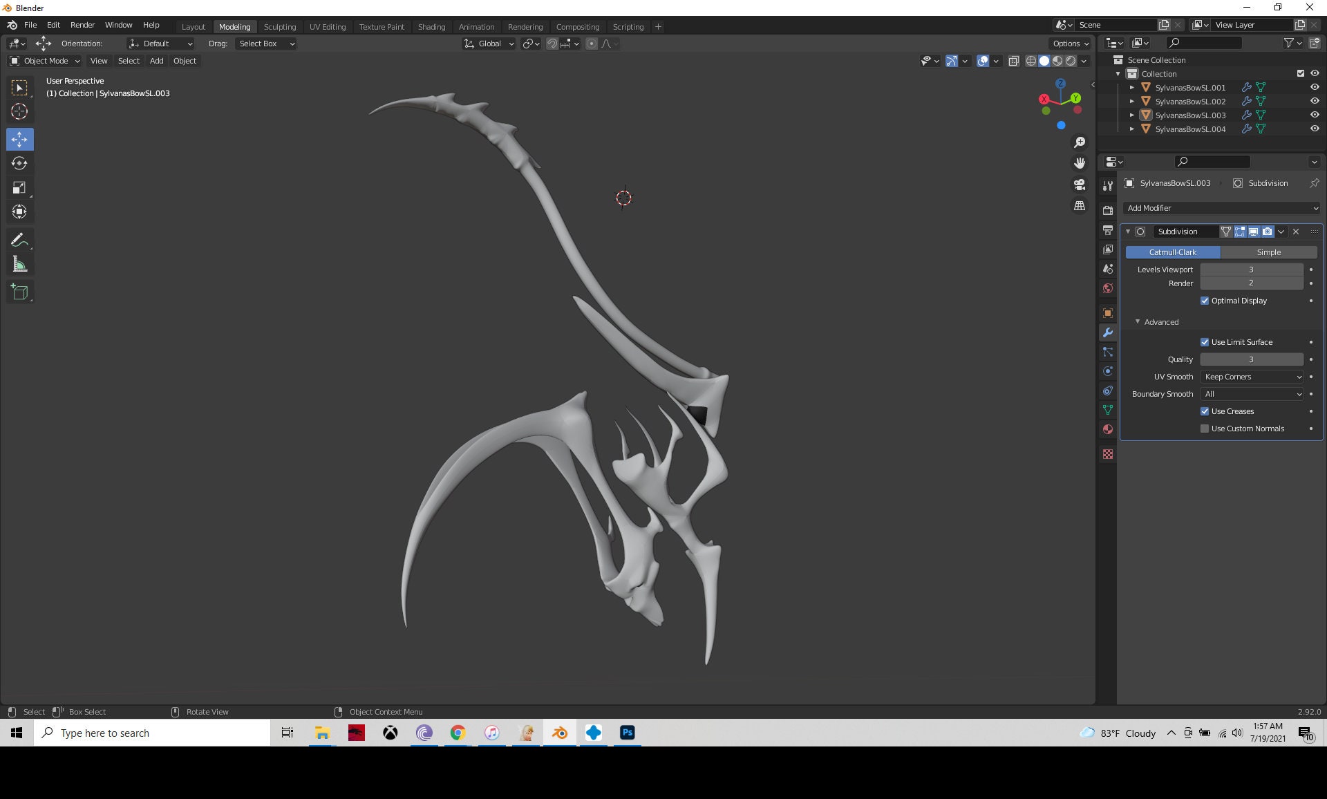 Sylvanas Windrunner Shadowlands Weapon - Bow - Blizzard - World of ...