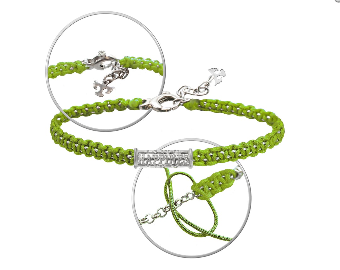 Good Luck Charm Bracelet, Green Wish Bracelet for Balancing Your Heart ...