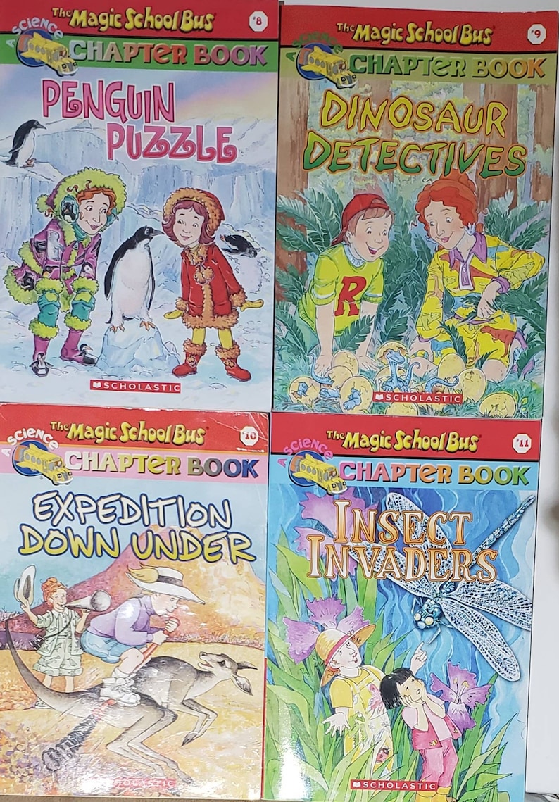 The Magic School Bus Chapter Books by Scholastic/ Vintage Book 1990s ...