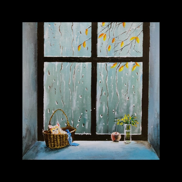 Rain Painting - Etsy