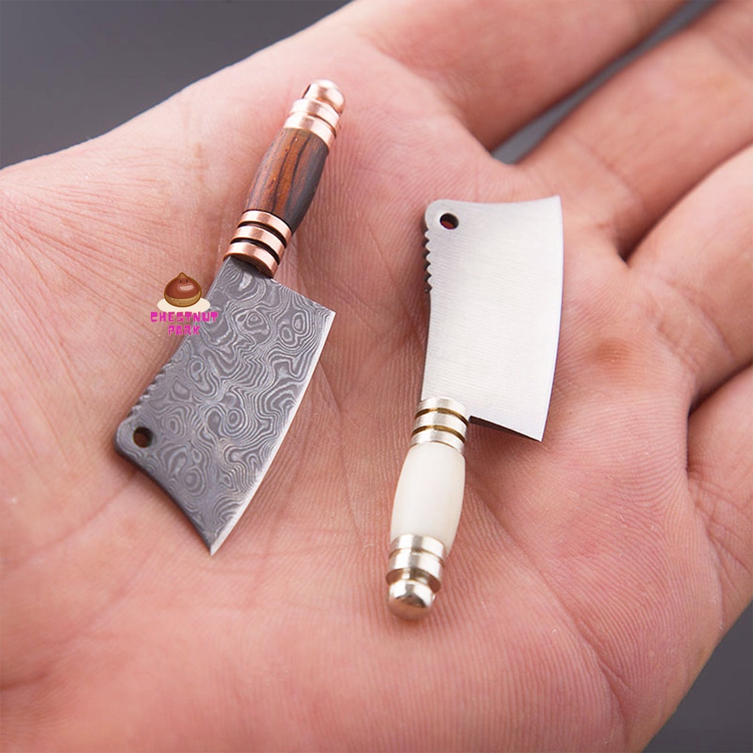 Miniature REAL Kithcen Butcher Knife : Cooking Tiny Food | Miniature ...