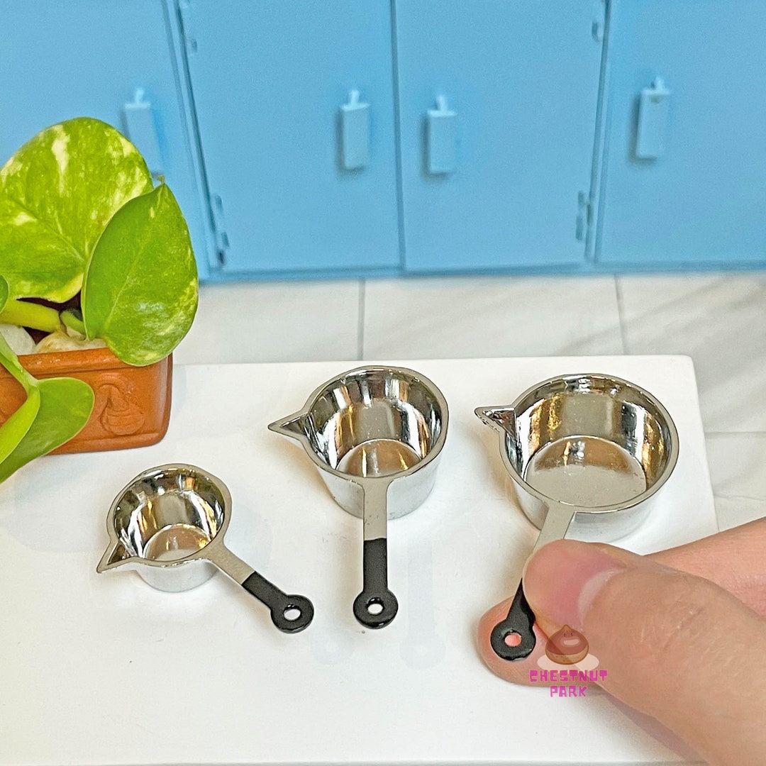 Miniature Cooking Sauce Pan Silver 3pcs Set: Cooking Tiny Food ...