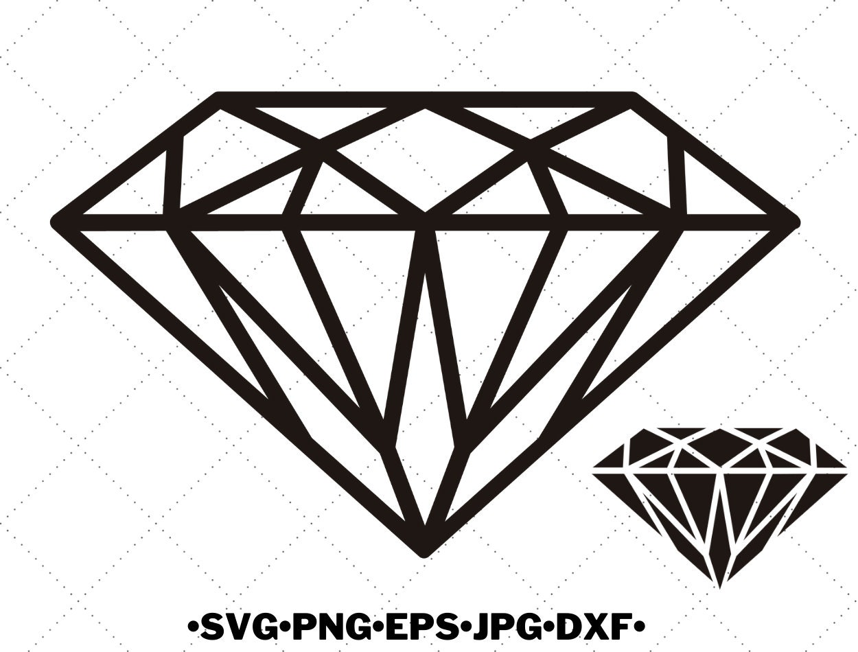 Diamond SVG Diamond Clipart Diamond Logo Clipart Svg Cut | Etsy Canada