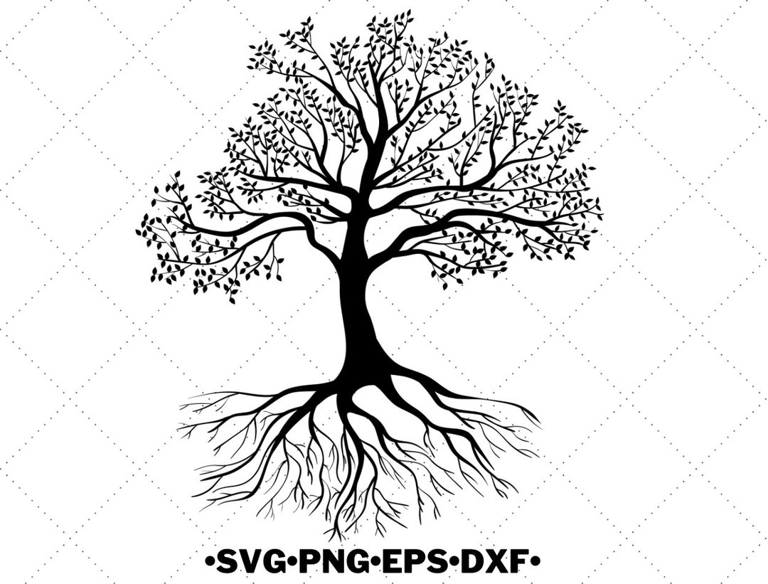 Hand-drawn-tree-life SVG Tree of Life Svg Eps Dxf Svg Digital Files ...