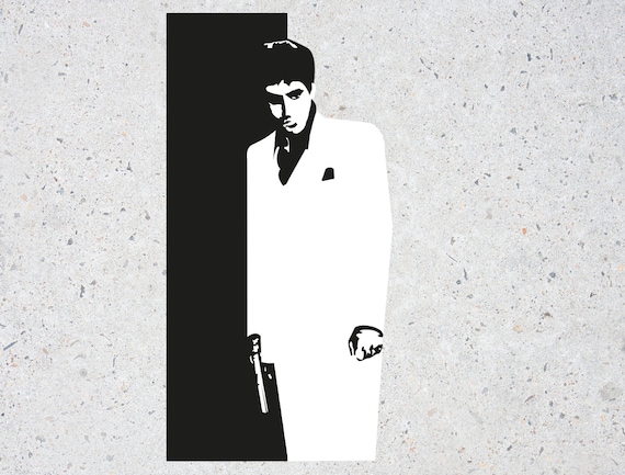 Wall Décor Scarface Poster Scarface Cut files for Silhouette Svg eps ...
