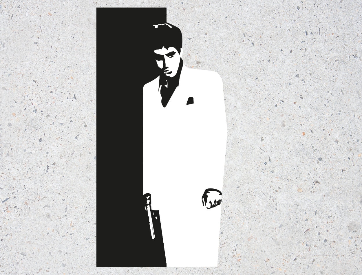 Póster de Scarface SVG TonMontana Scarface Archivo de corte SVG Archivo ...