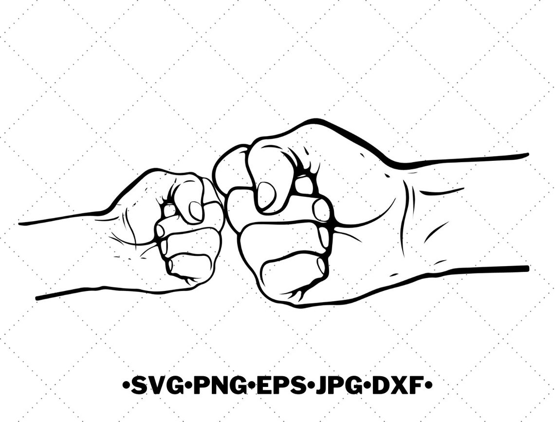 Fist Bump SVG Fist Bump Svg Father and Son SVG Clip Art - Etsy