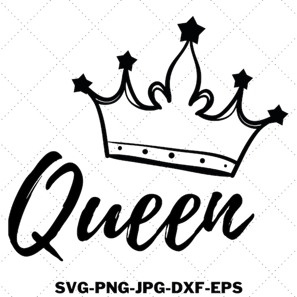 Queen Crown Svg - Etsy