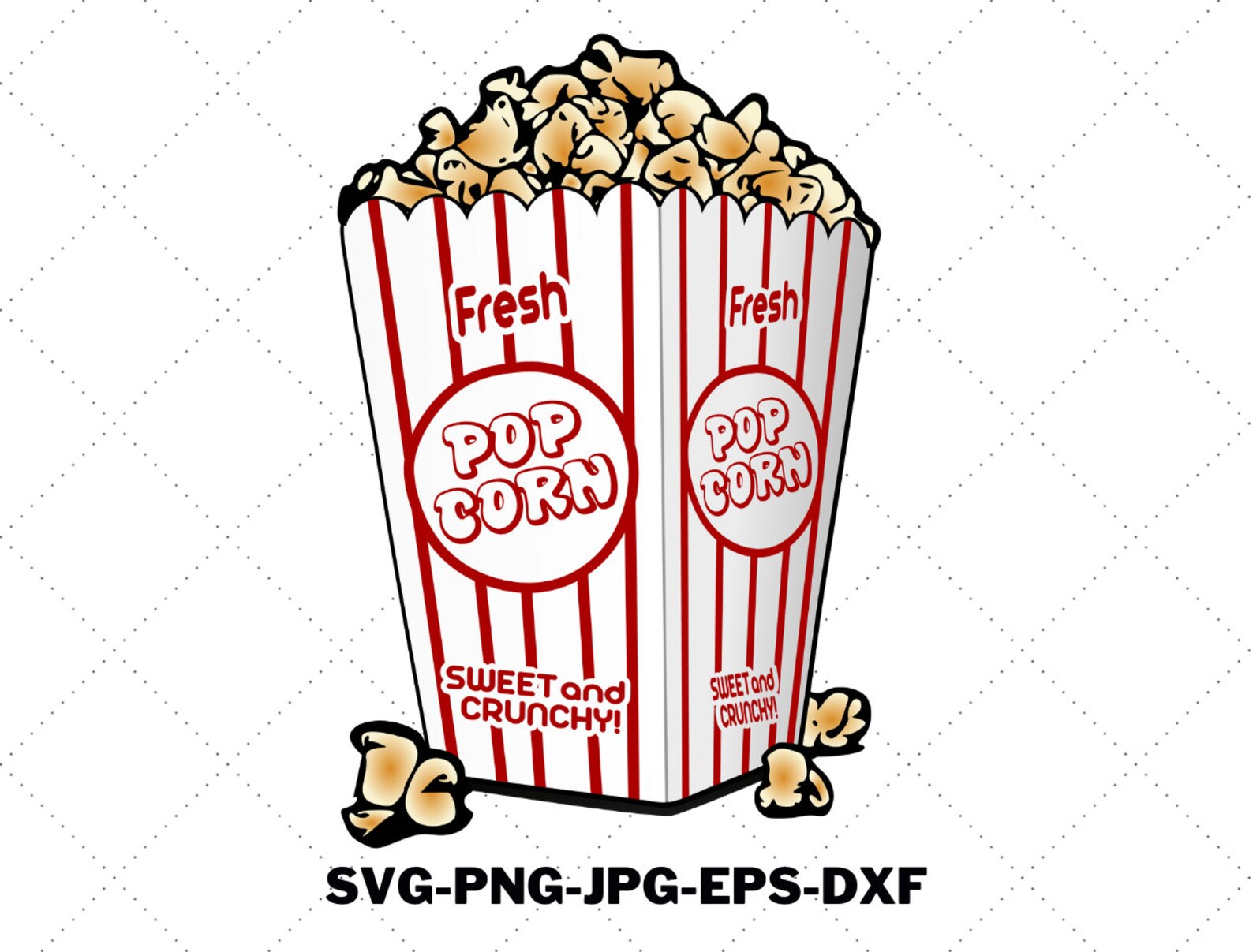 Popcorn SVG - Popcorn Clipart - Movie Svg - School Svg - Clip Art ...