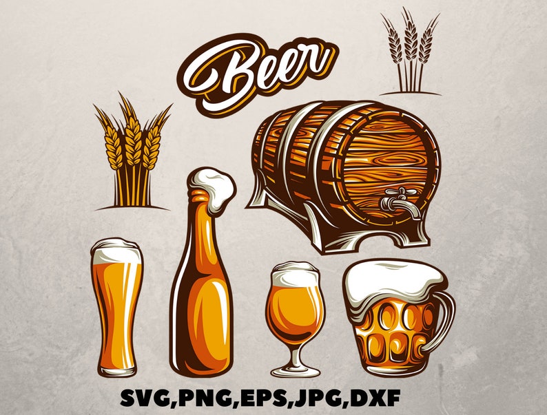 Beer Bundle BEER SVG beer Mug Svg Beer Bottle Svg Beer - Etsy