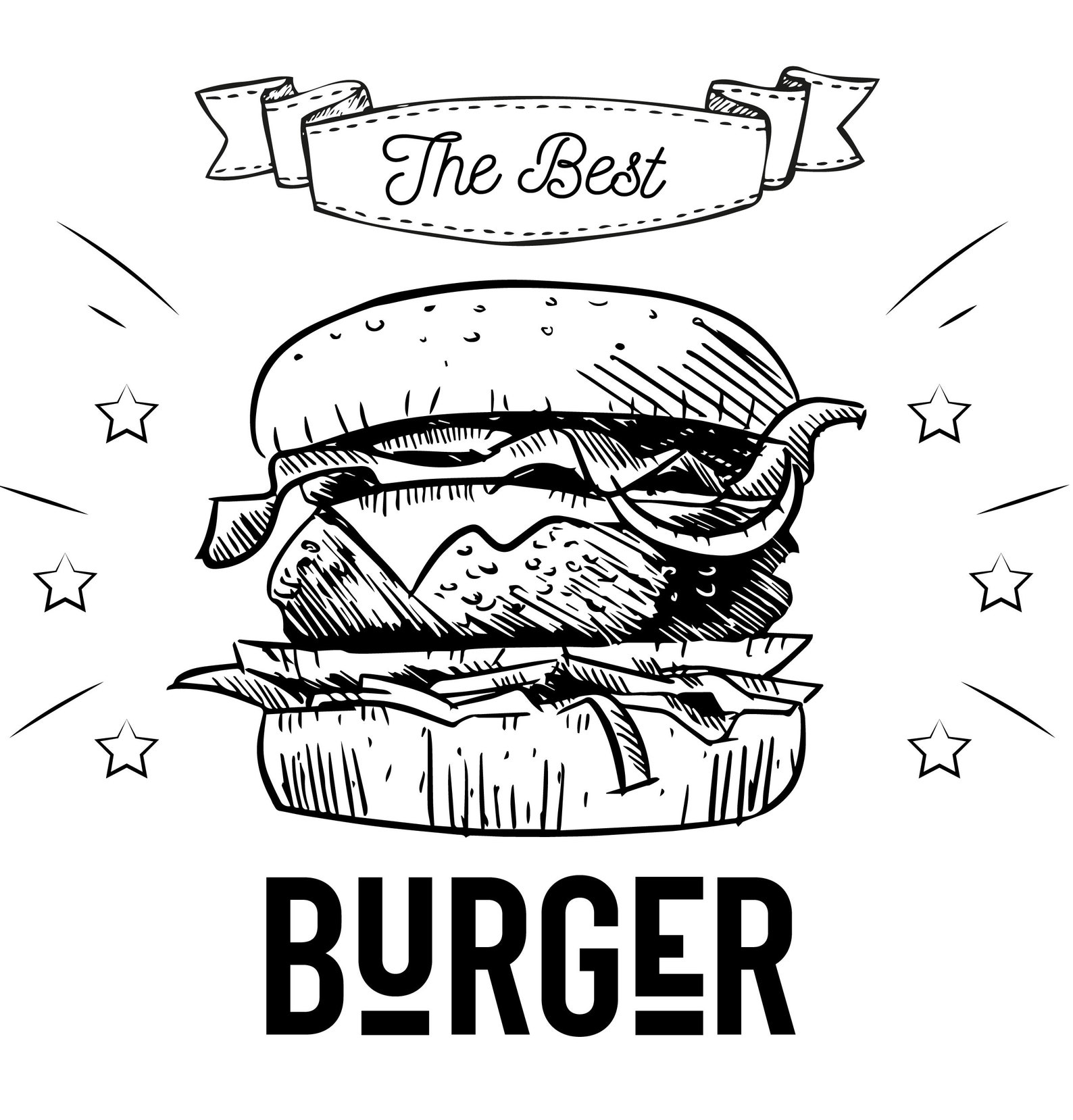 Burger SVG - THE Best Burger SVG - Hamburger Svg - Fast Food Svg - Food ...