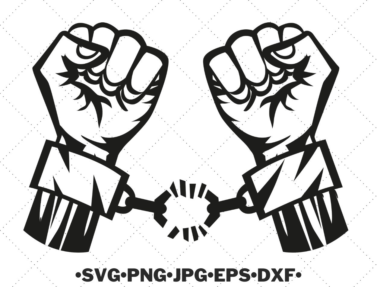 Freedom Svg Fist Bump SVG Fist Svg Revolution SVG Clip | Etsy
