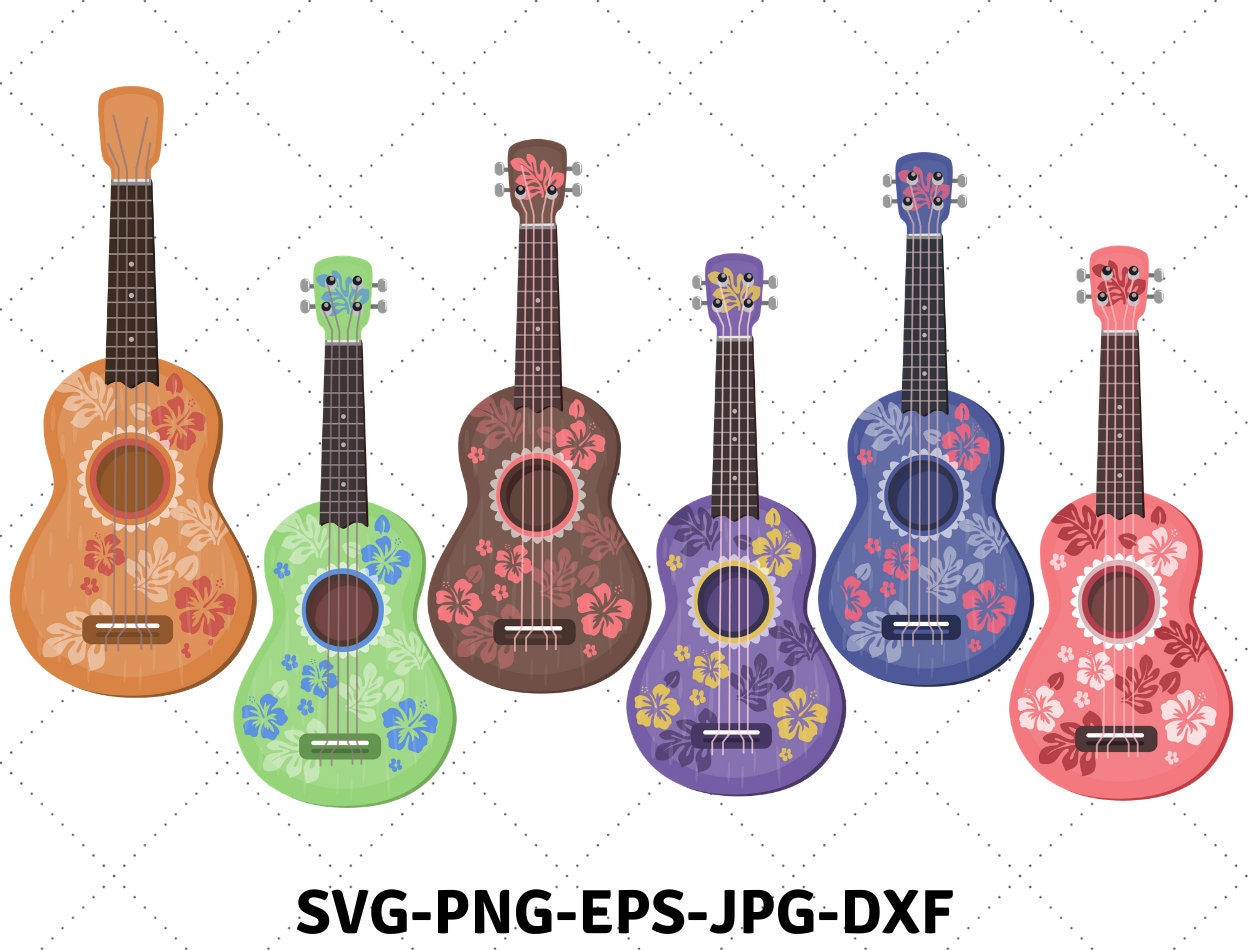 Ukulele SVG Ukulele Clipart Vector Ukulele Guitar SVG | Etsy