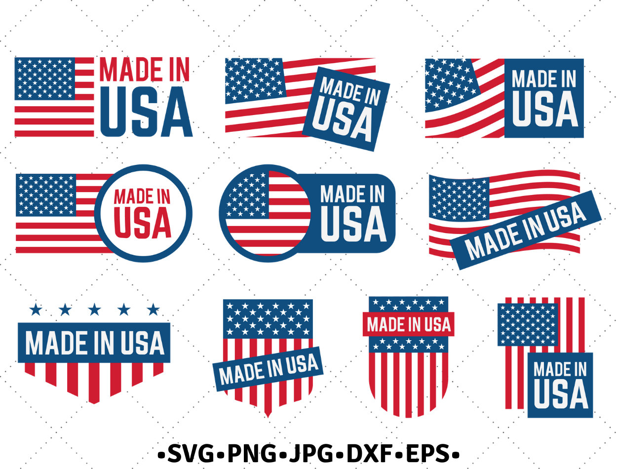 Made in USA Svg Patriotic Svg Usa Svg America Svg | Etsy