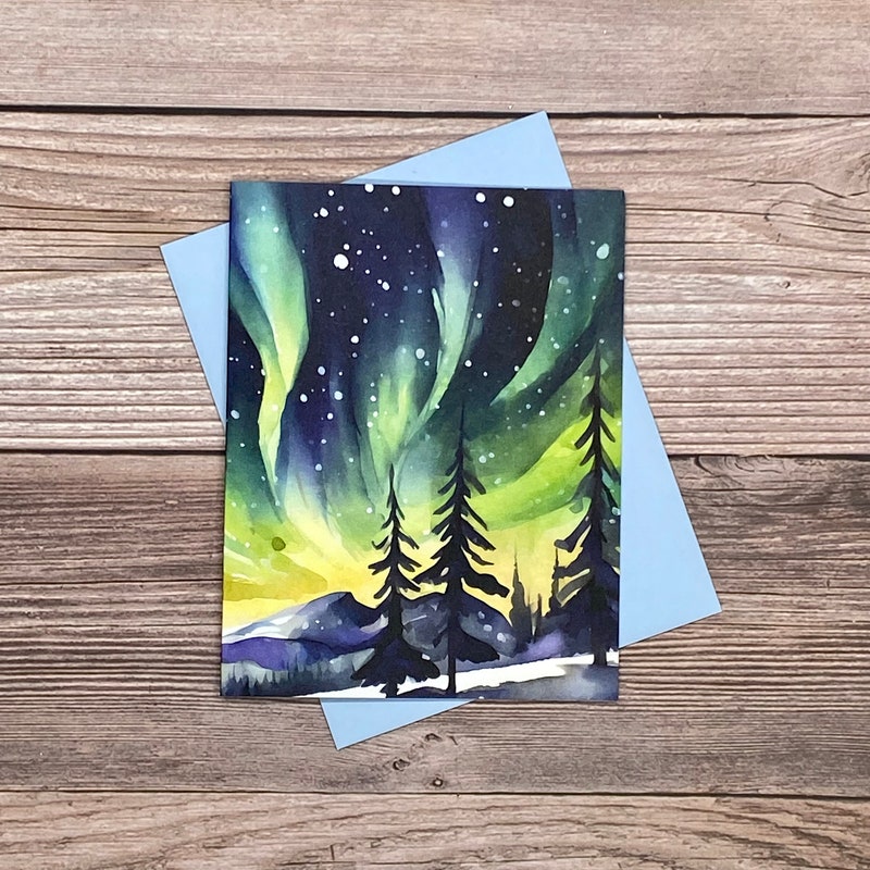Winter Greeting Card Blank - Etsy