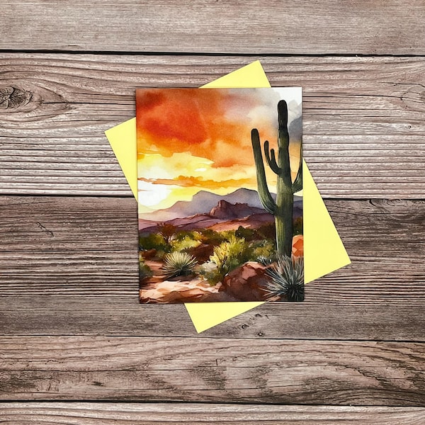 Cactus Card - Etsy