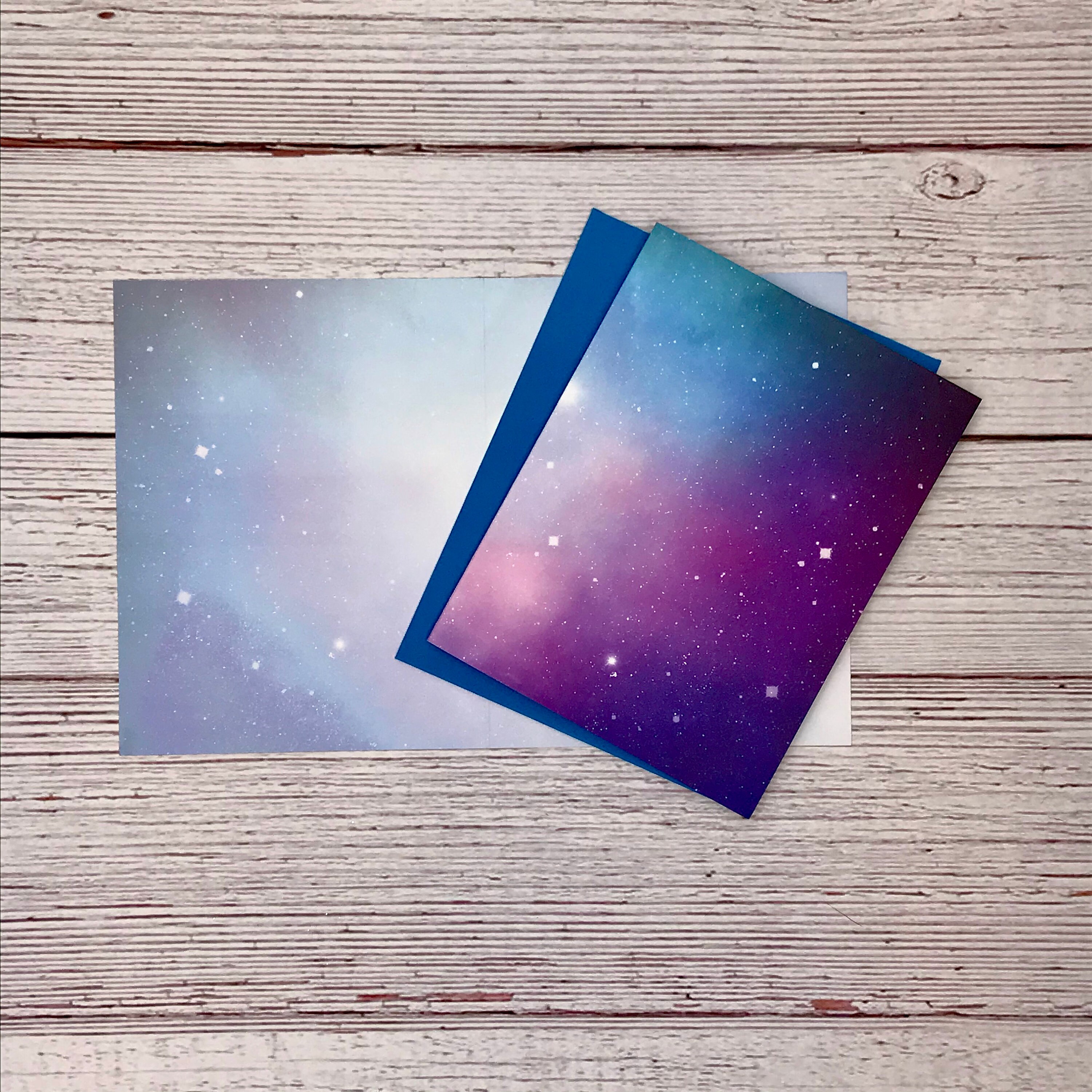 Outer Space Galaxy Nebula 1 12 Note Card Gift Pack - Etsy