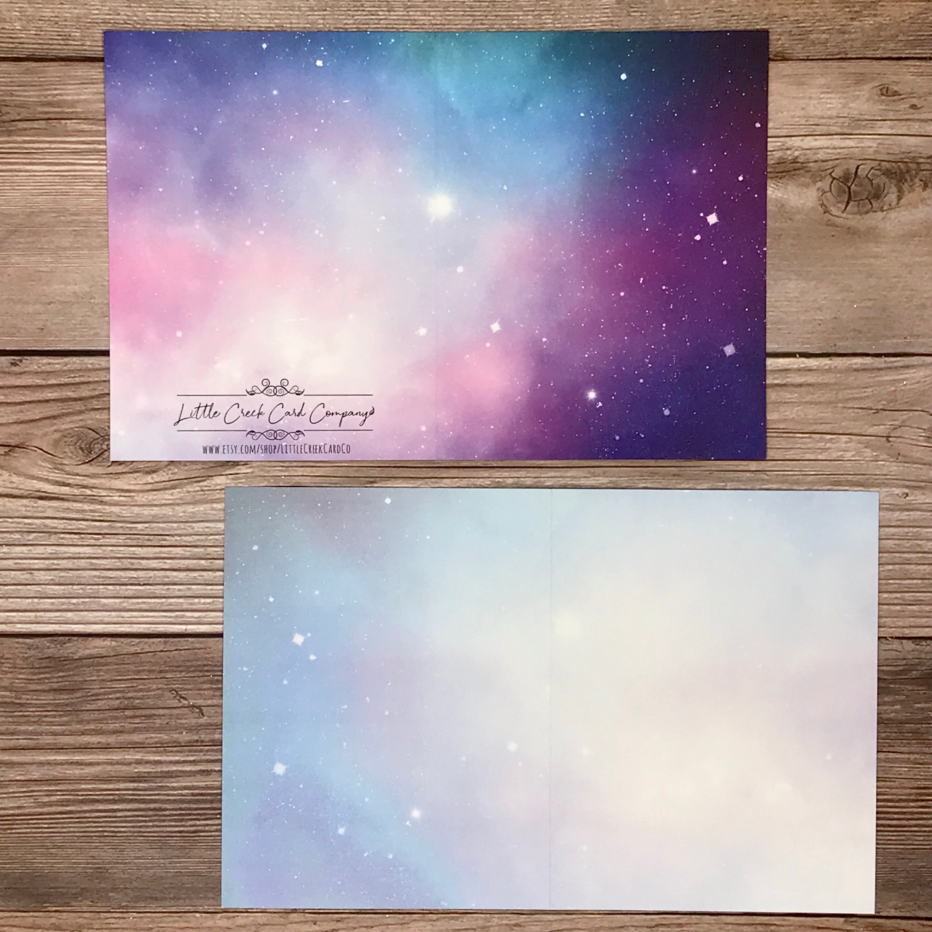 Outer Space, Galaxy, Nebula Variety - 12 Note Card Gift Pack - Quality ...
