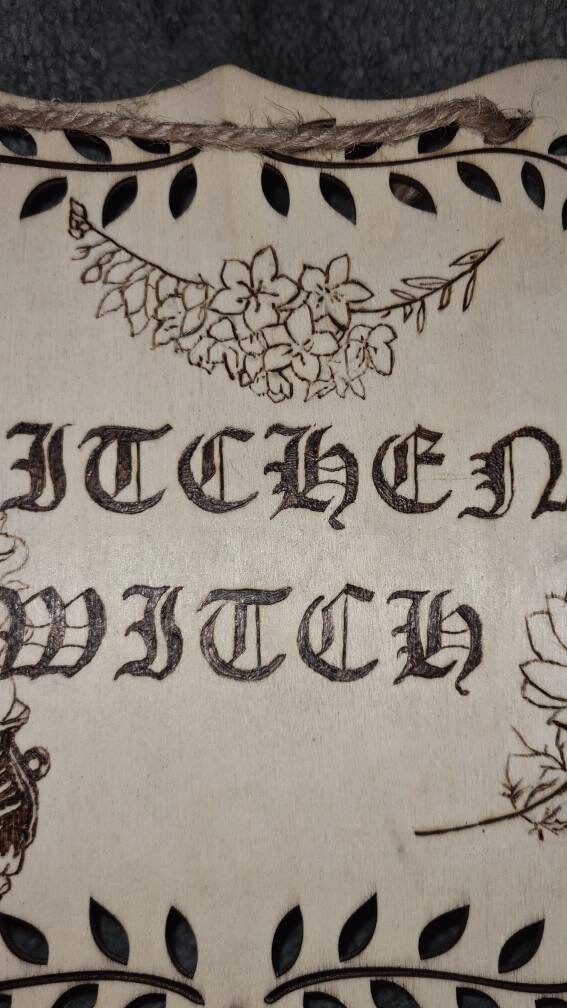 Kitchen Witch Sign - Etsy