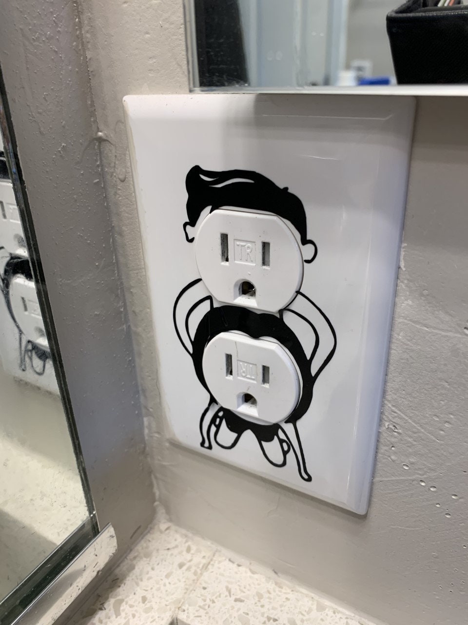 Naughty Electrical Outlet Art