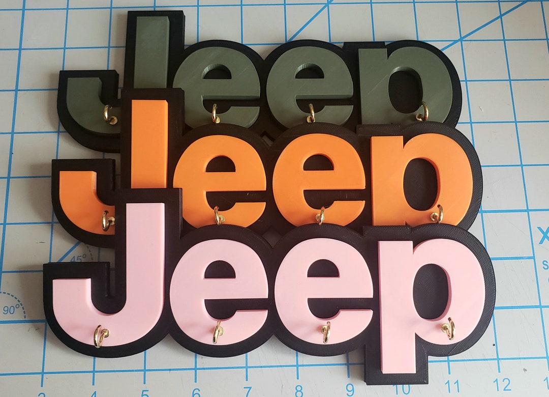 Jeep Letter 3D Printed Key Racks - Etsy