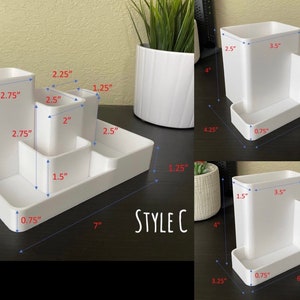 Desk Organizer | Multi-section Pencil Holder | 3D Printed - Etsy