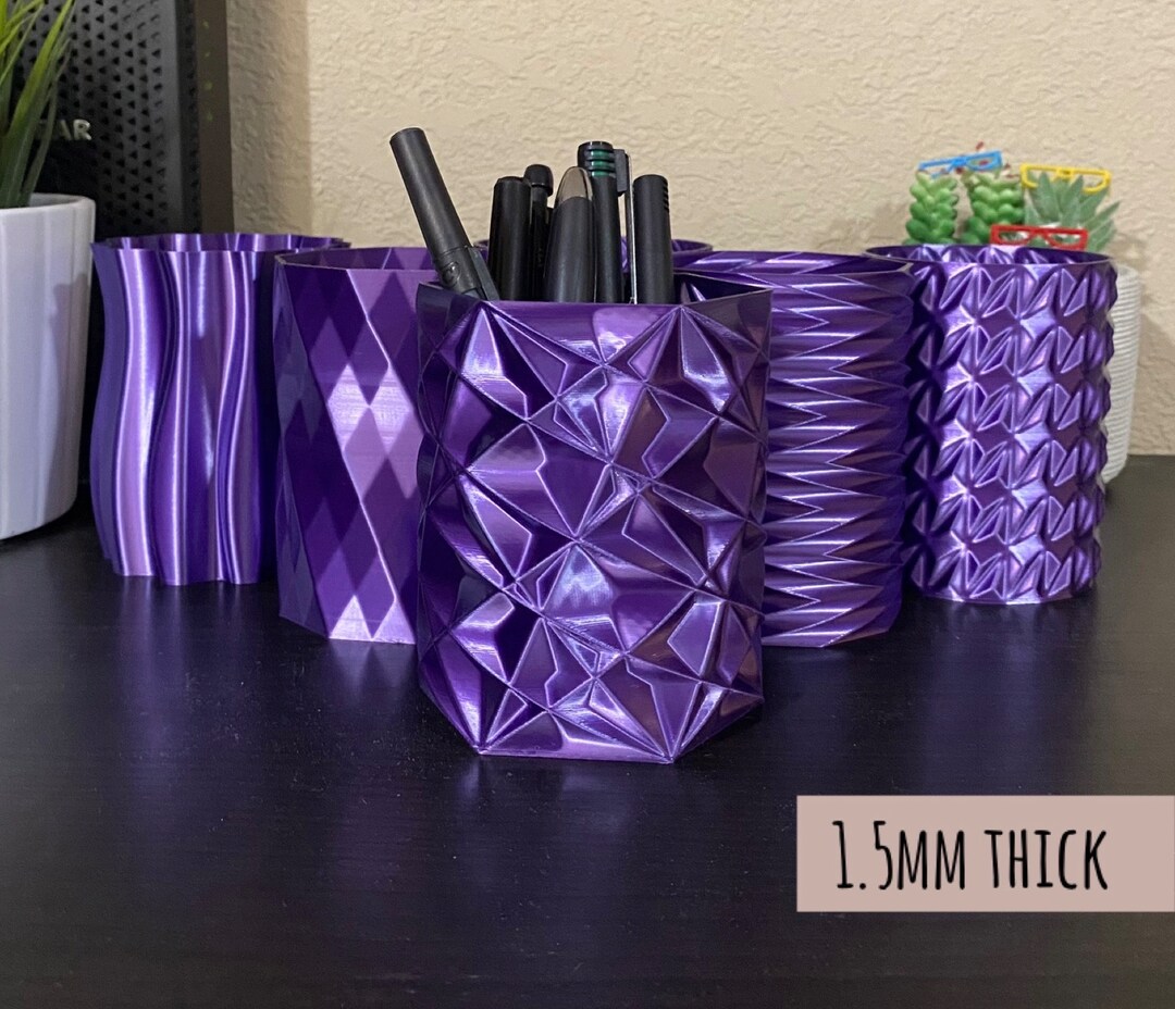 Discontinued Filament Thicker Solid Dark Violet Purple Pencil Holders ...