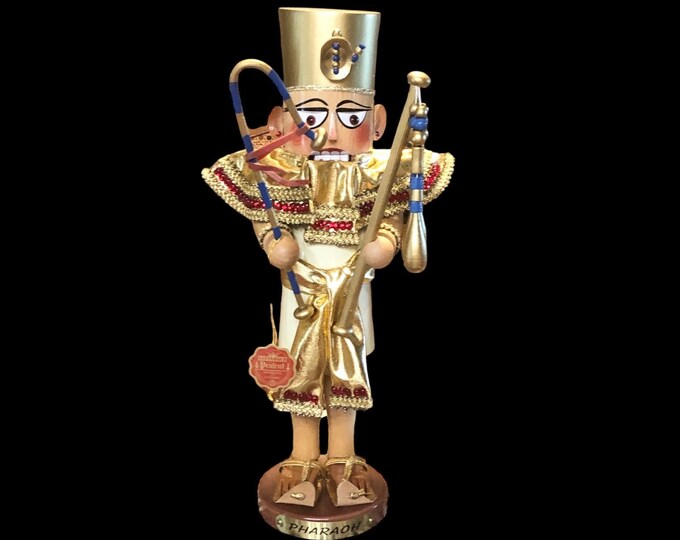 RARE 1999 17' Egyptian Pharoah Steinbach Nutcracker, SIGNED, Made in ...