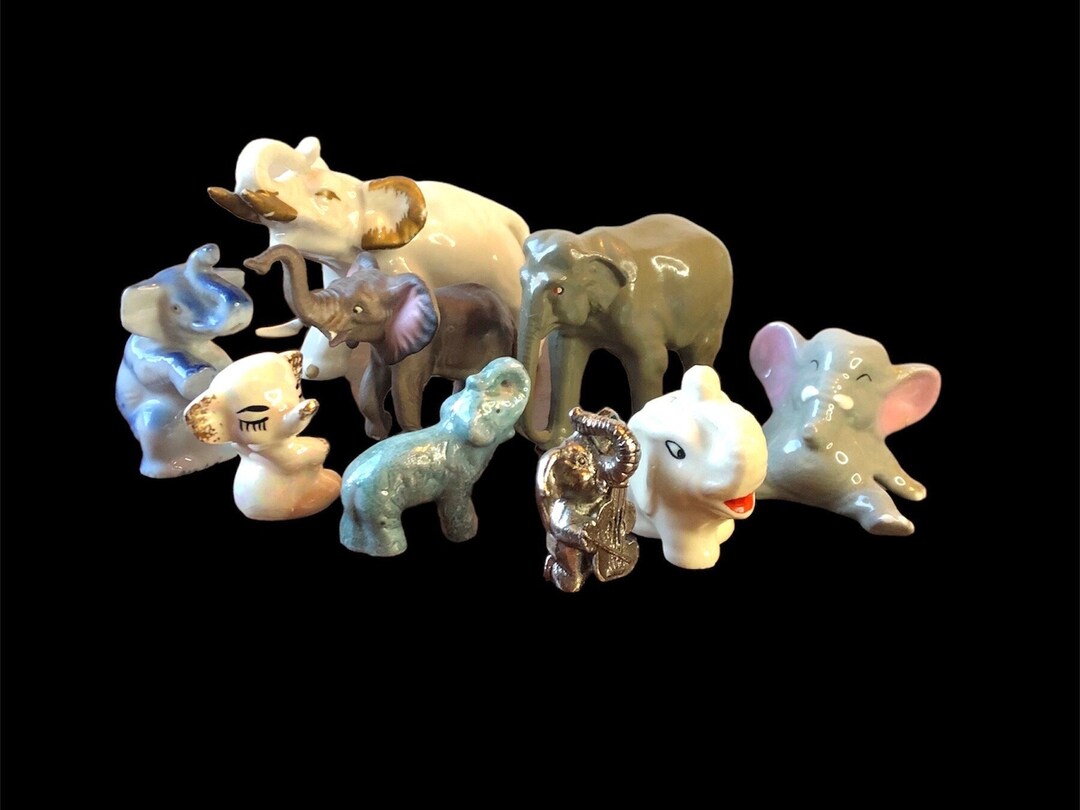 Mini Animal Figurine Set Ceramic Safari Animals Small Animal Figures ...