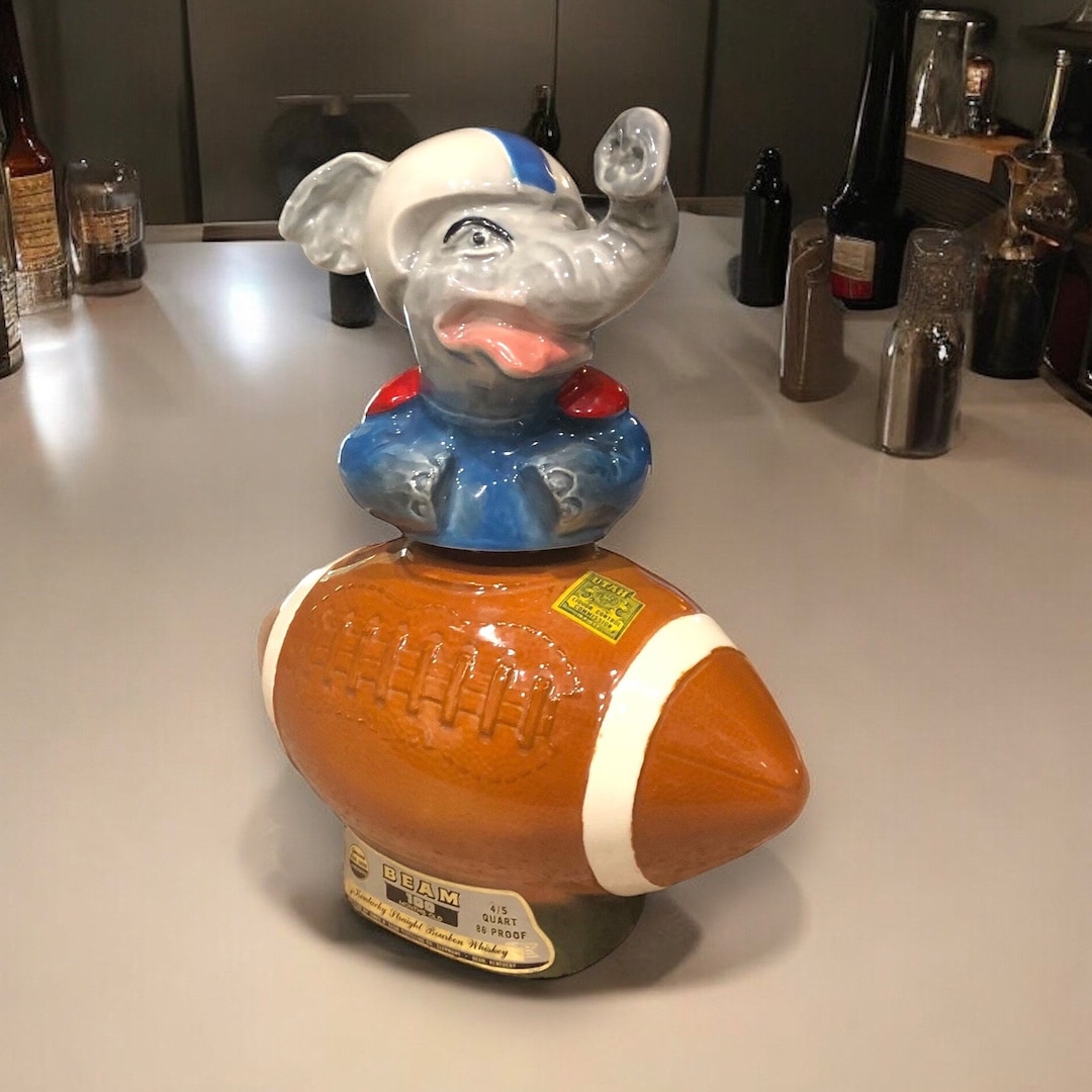 Jim Beam Elephant Decanter – 1970s Political Ceramic Whiskey Bottle ...