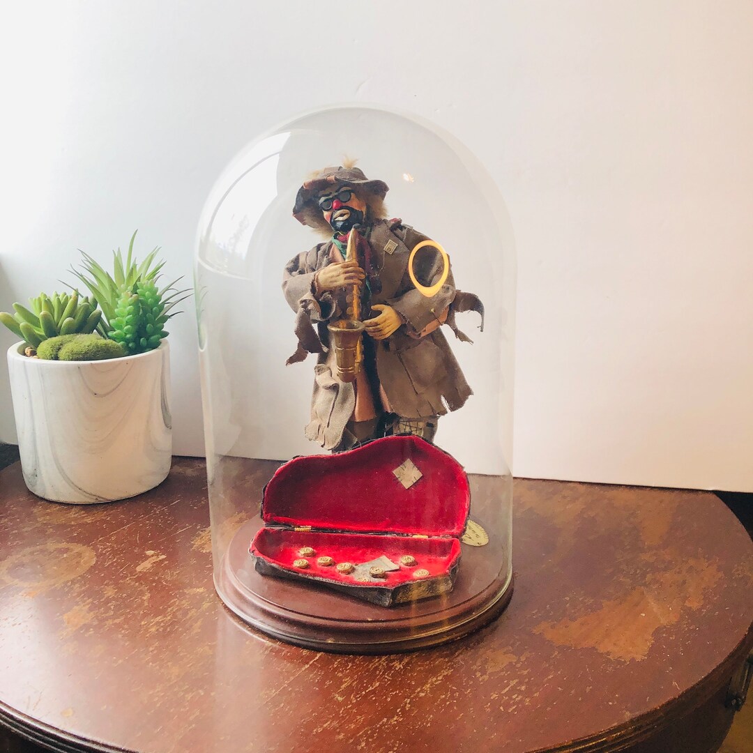 Emmett Kelly Jr Jazz Clown Real Rags Sax Saxophone Player Figurine ...