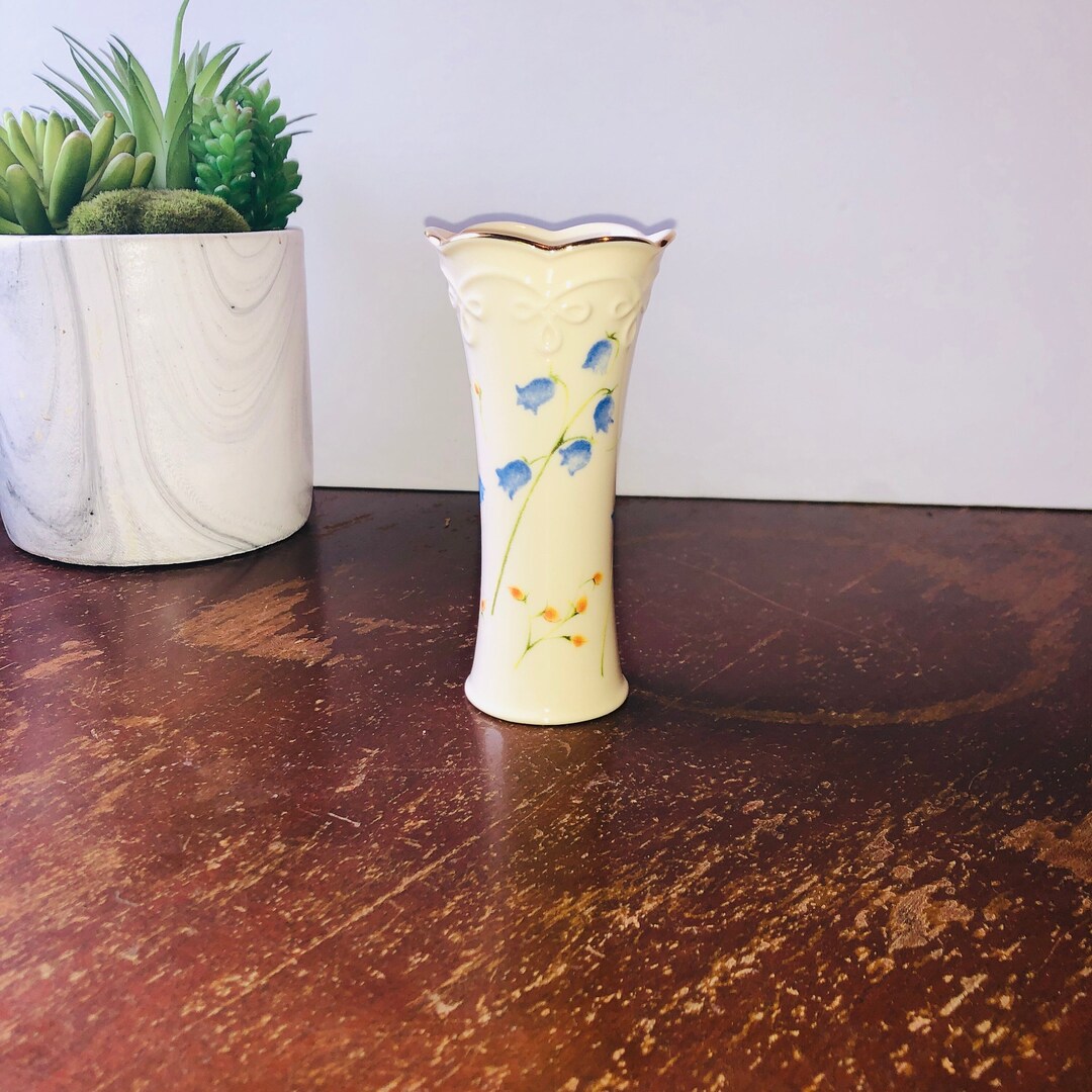 Lenox Blue Bell Bud Vase, Vintage Porcelain Vase, Wedding Vase Decor ...