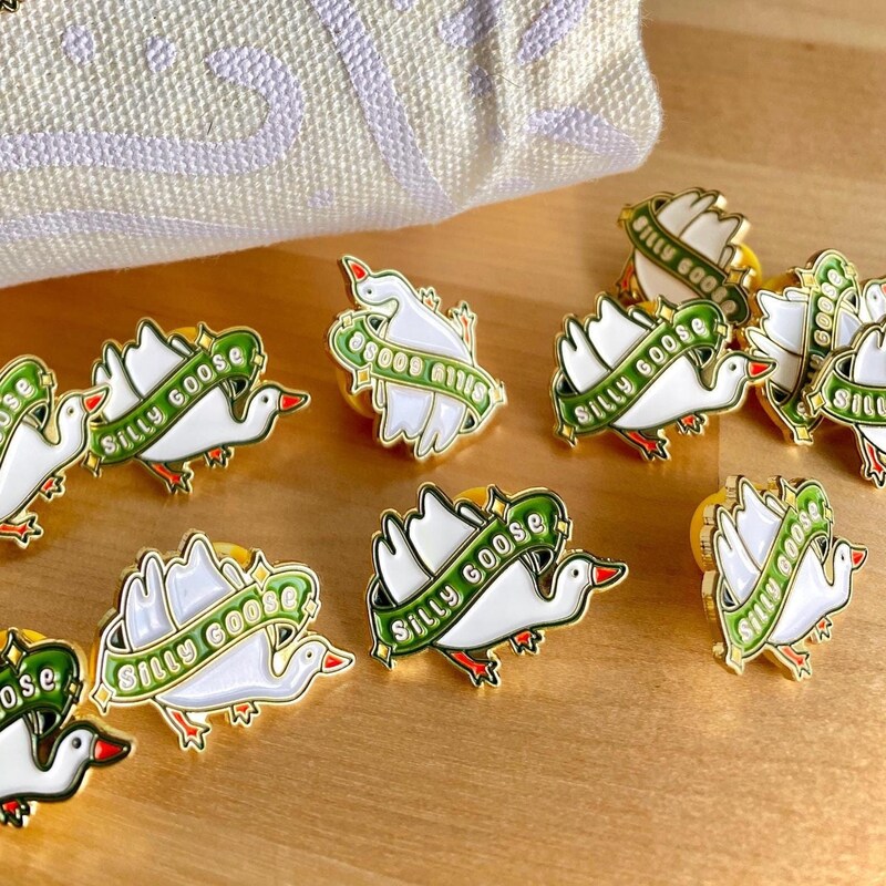 Bird Enamel Pin - Etsy