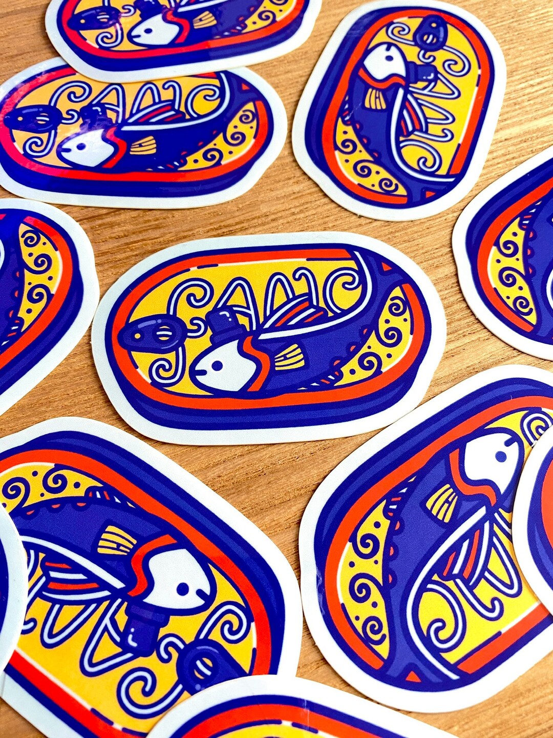 Fancy Fish Sticker | Sardine Sticker | Tinned Fish Sticker | Silly Fish ...