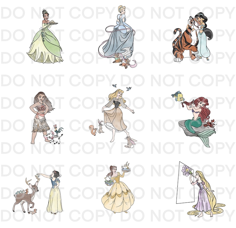 Nine Princess PNG - Etsy