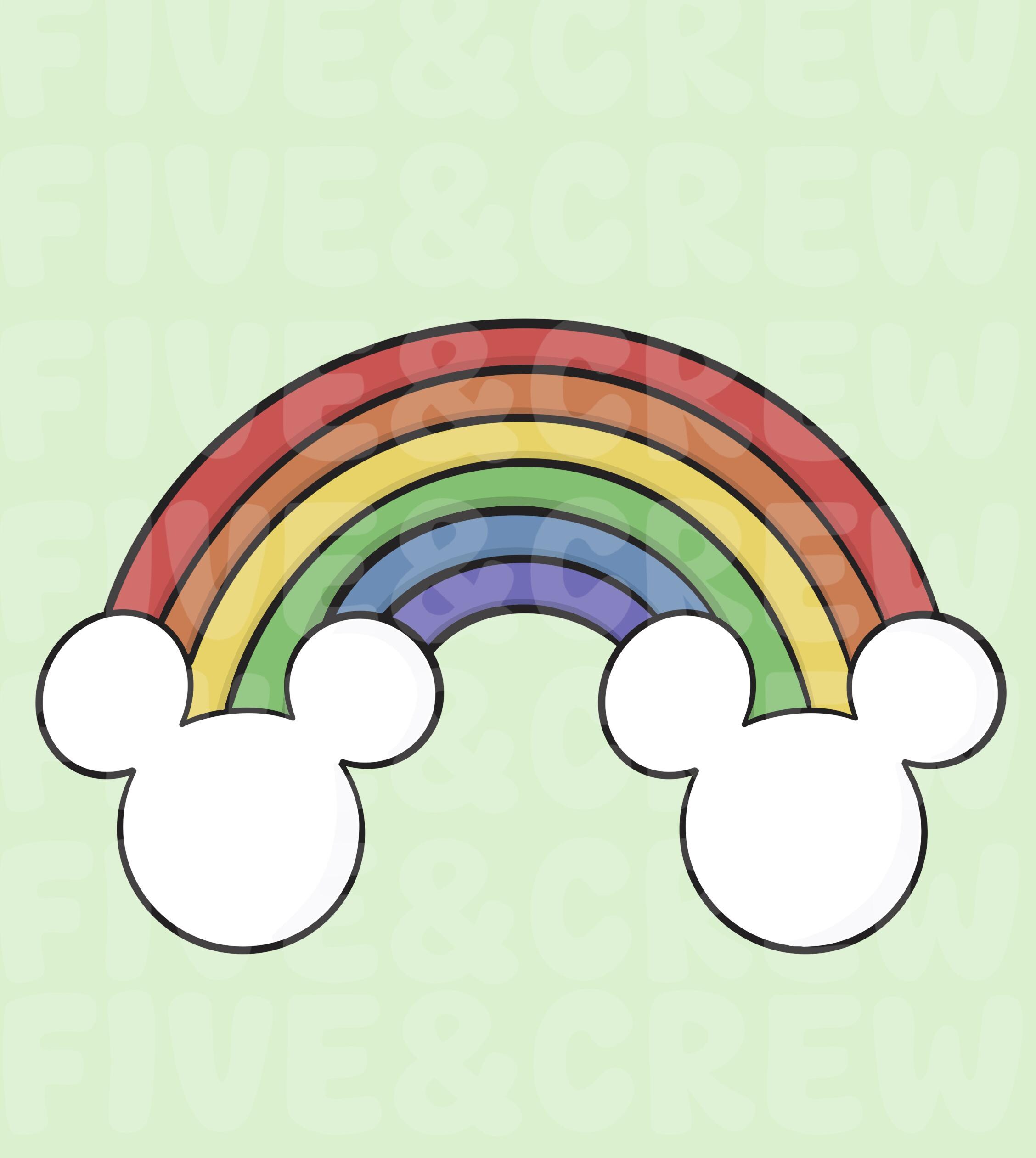 Rainbow Mouse PNG - Etsy
